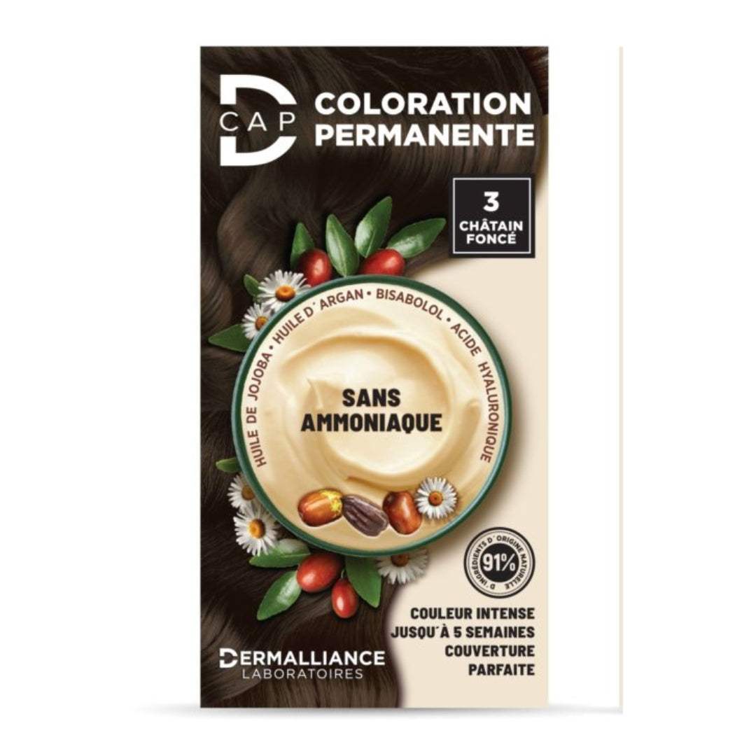 DCAP Coloration Permanente N°3 – Châtain Foncé Intense | Parafa.ma – Babyboss.ma